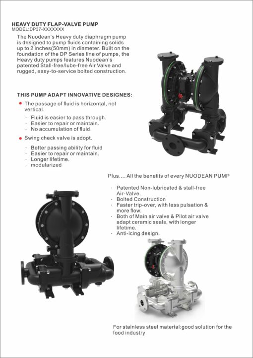 Heavy Duty Flap-valve Pump - QINGDAO NUODEAN PUMP CO., LTD