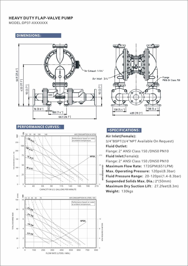 Heavy Duty Flap-valve Pump - QINGDAO NUODEAN PUMP CO., LTD